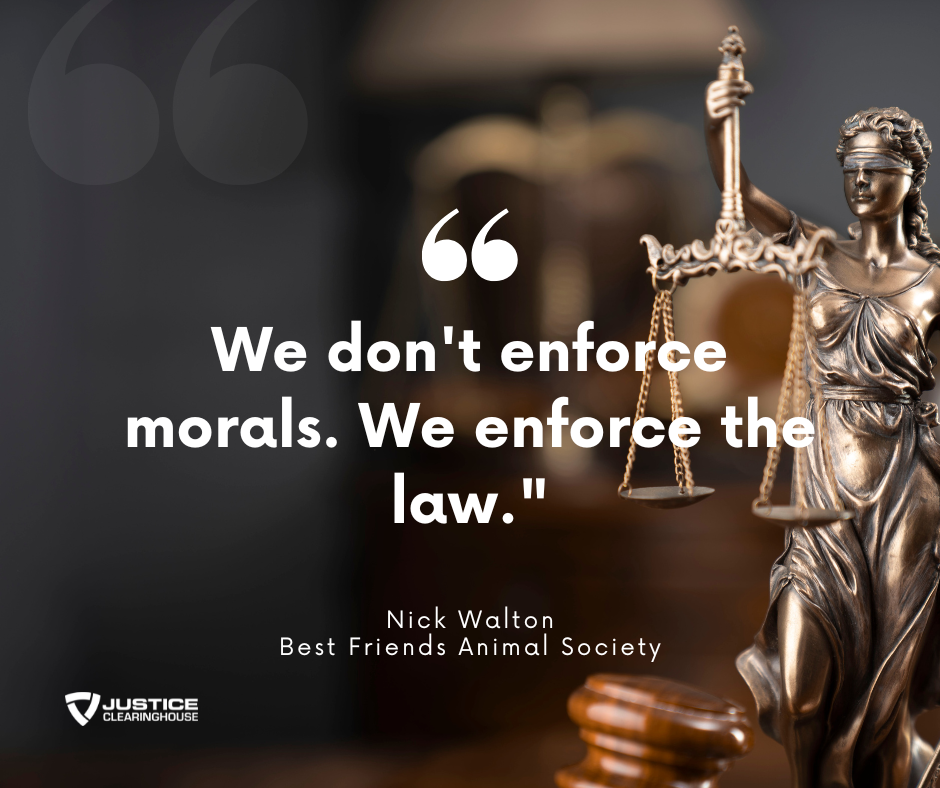 Thoughts on Enforcing the Law from Nick Walton – Justice Clearinghouse